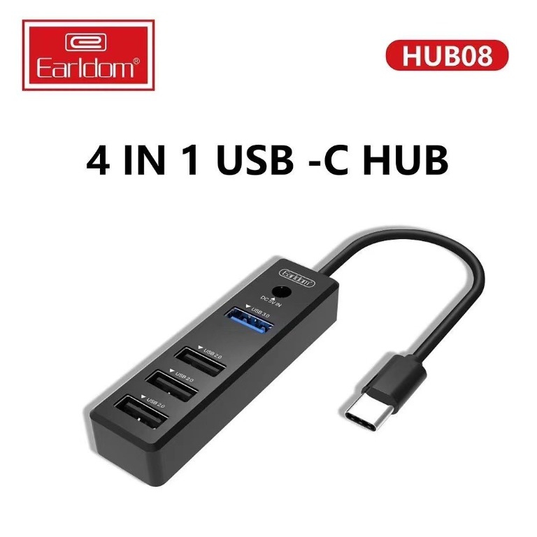 Earldom ET-HUB08 4 in 1 USB-C HUB, Computers & Tech, Parts ...