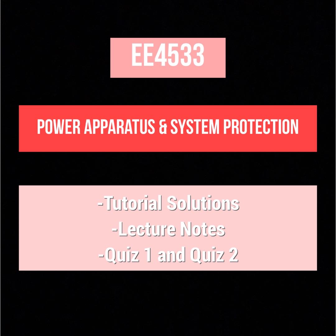 EE4533 Power Apparatus and System Protection, Everything Else on Carousell