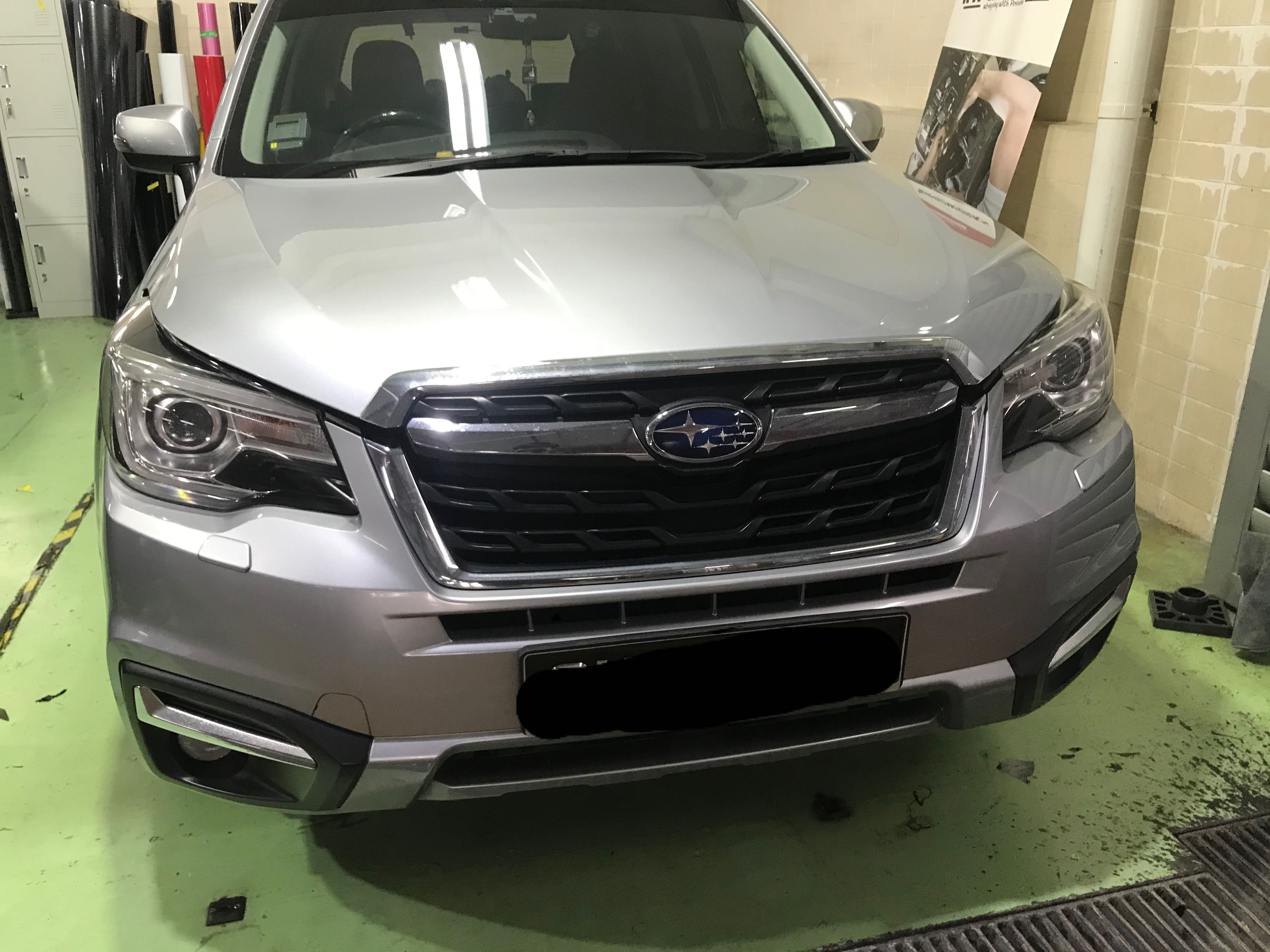 Forester grill wrap matte black, Car Accessories, Accessories on Carousell