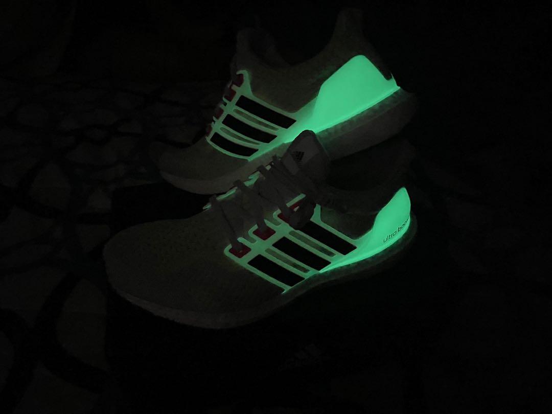 Glow in the Dark: Men's Ultraboost Adidas in Size 9, Men's Fashion ...