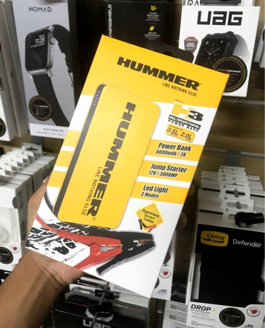 Hummer H3 Multifunctional Powerbank Jumper Starter for Car, Bike, Lorry ...