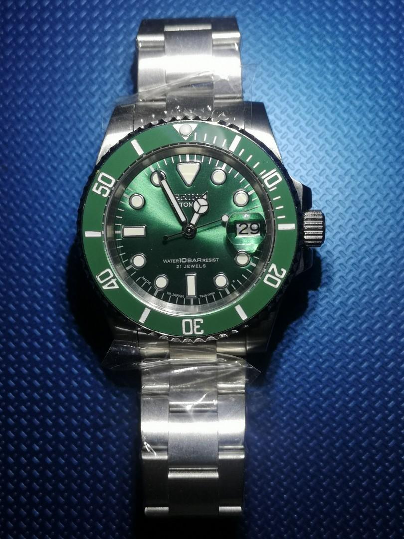 (In Stock Newly Built) Brand New Seiko Mod Hulk / Smurf Homage (Not ...