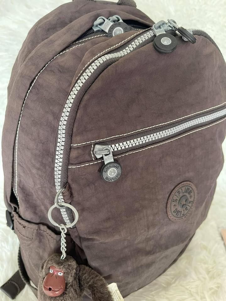 Grey Kipling Backpack @Rank B (On Hand!), Women's Fashion, Bags ...