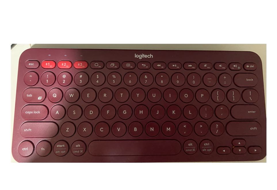 Logitech k380 red, Computers & Tech, Parts & Accessories, Computer ...