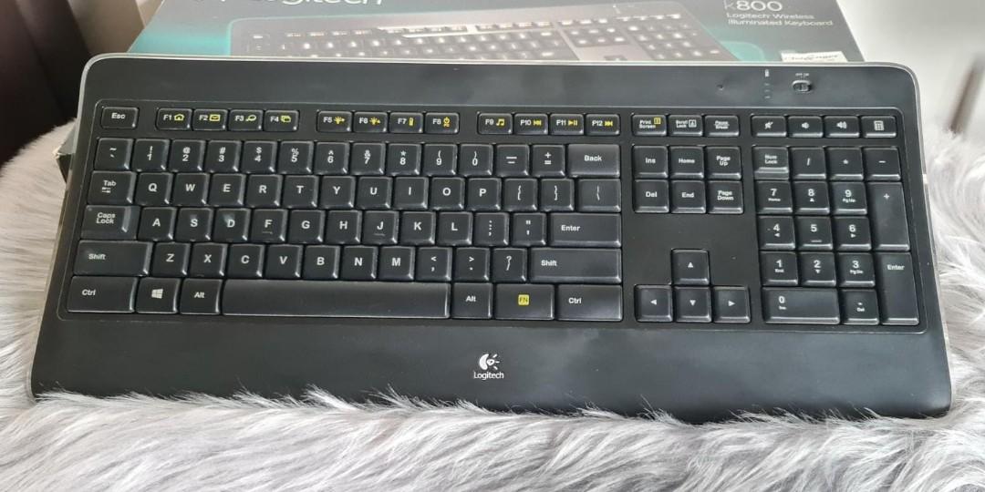 Logitech K800 Wireless Led Keyboard Computers And Tech Parts And Accessories Computer Keyboard On