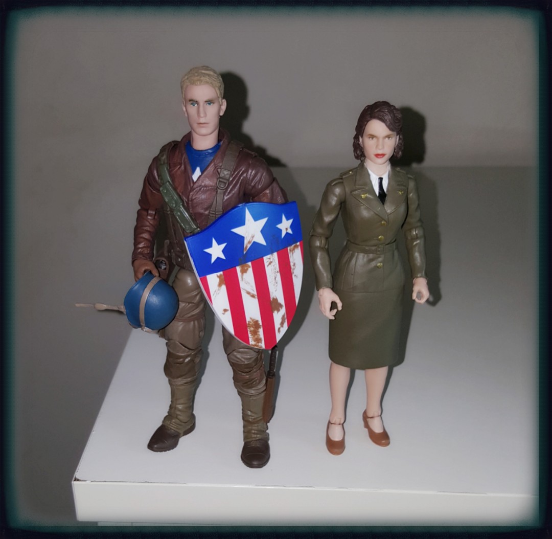Marvel Legends First Avenger Steve Rogers Captain America & Agent Peggy ...