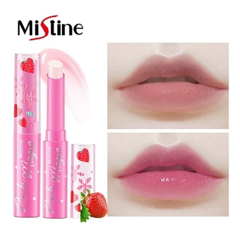 Mistine Pink Magic Strawberry Scent Plus Vitamin E Lip Balm, Beauty ...