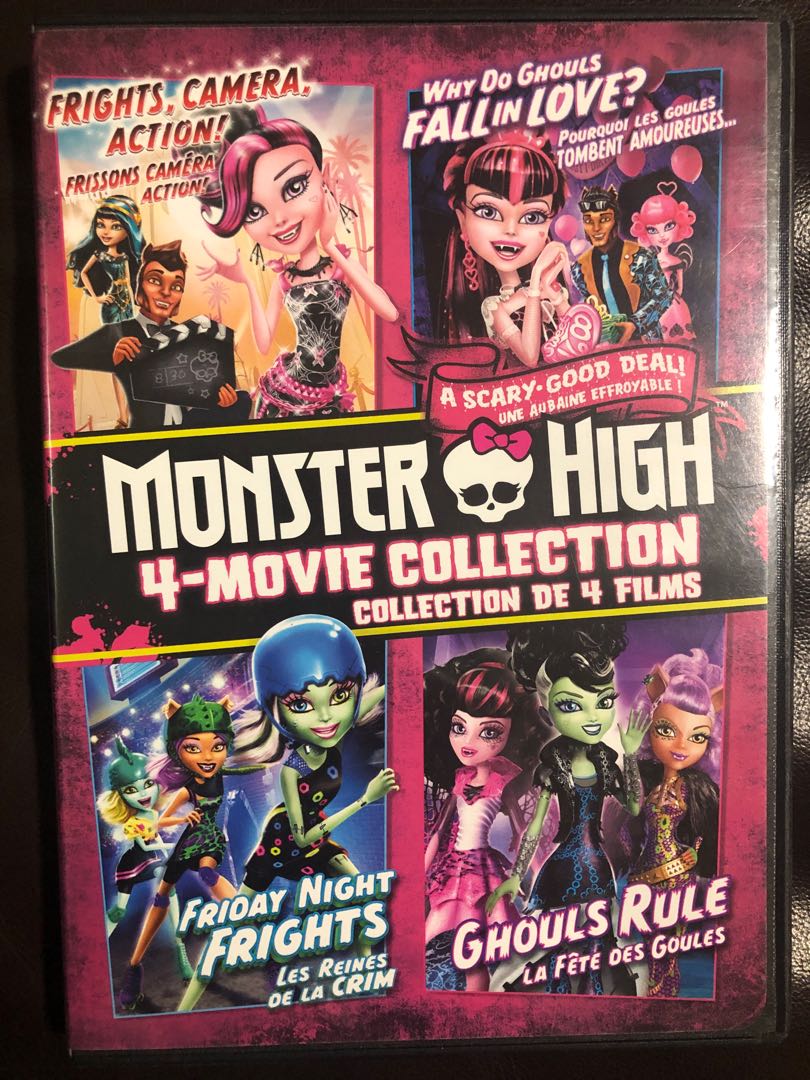 Monster High 4-Movie DVD Collection, Hobbies & Toys, Music & Media, CDs ...