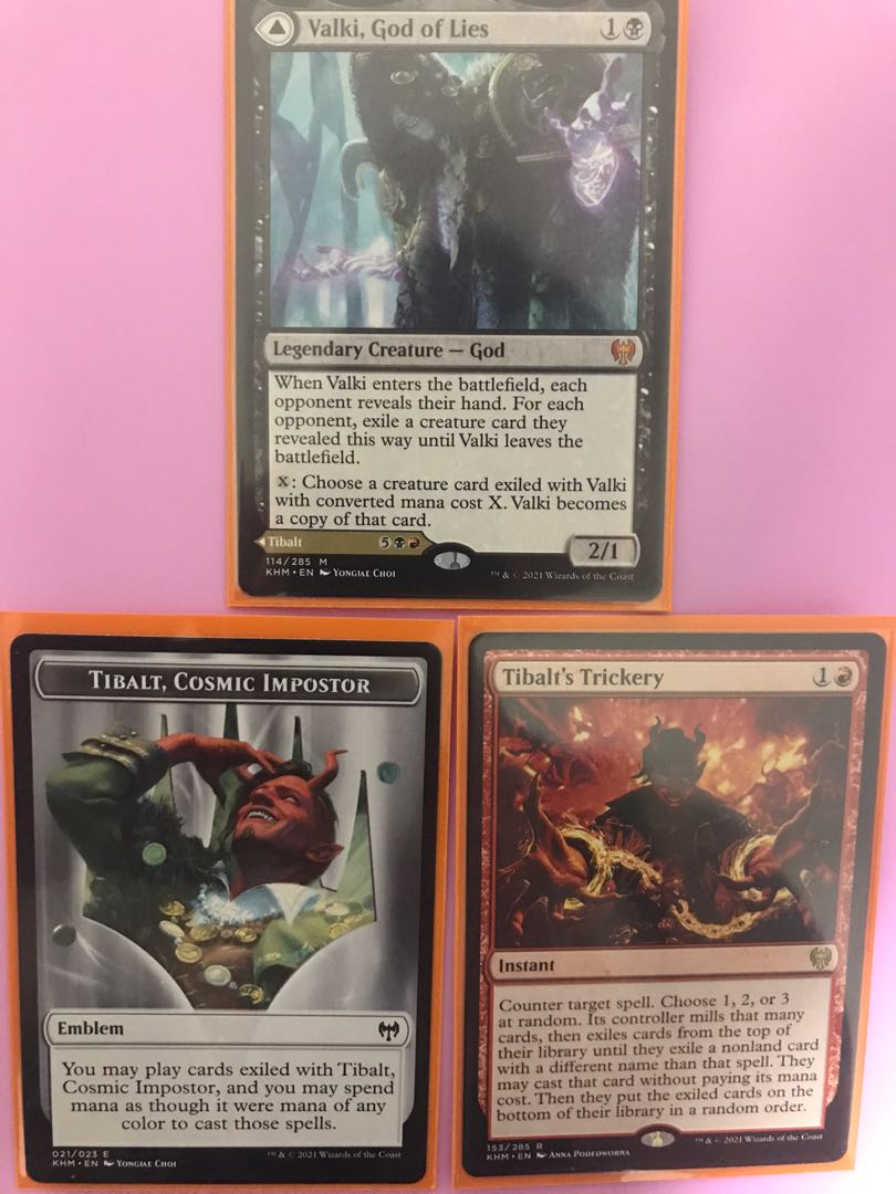 MTG Valki God of lies/Tibalt, Cosmic Imposter, Hobbies & Toys, Toys ...