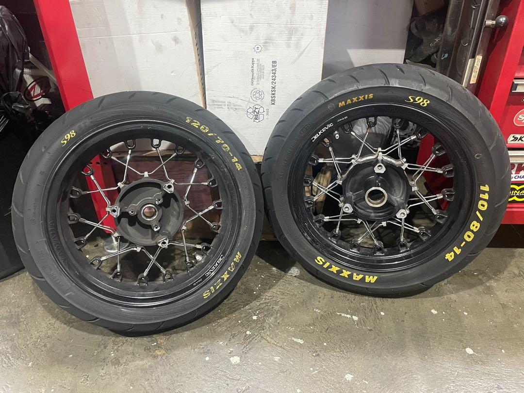 Nmax Delkevic Rims 14 inch, Motorcycles, Motorcycle Accessories on ...