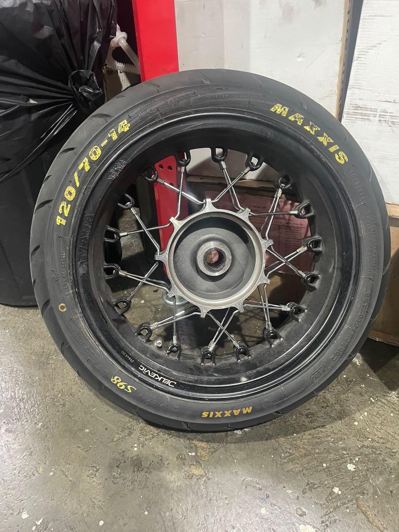 Nmax Delkevic Rims 14 inch, Motorcycles, Motorcycle Accessories on ...