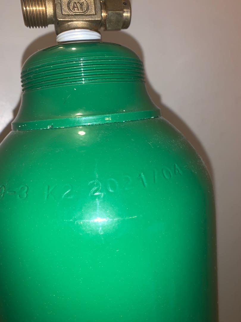 20lbs Oxygen Tank + Oxygen Regulator, Health & Nutrition, Medical ...