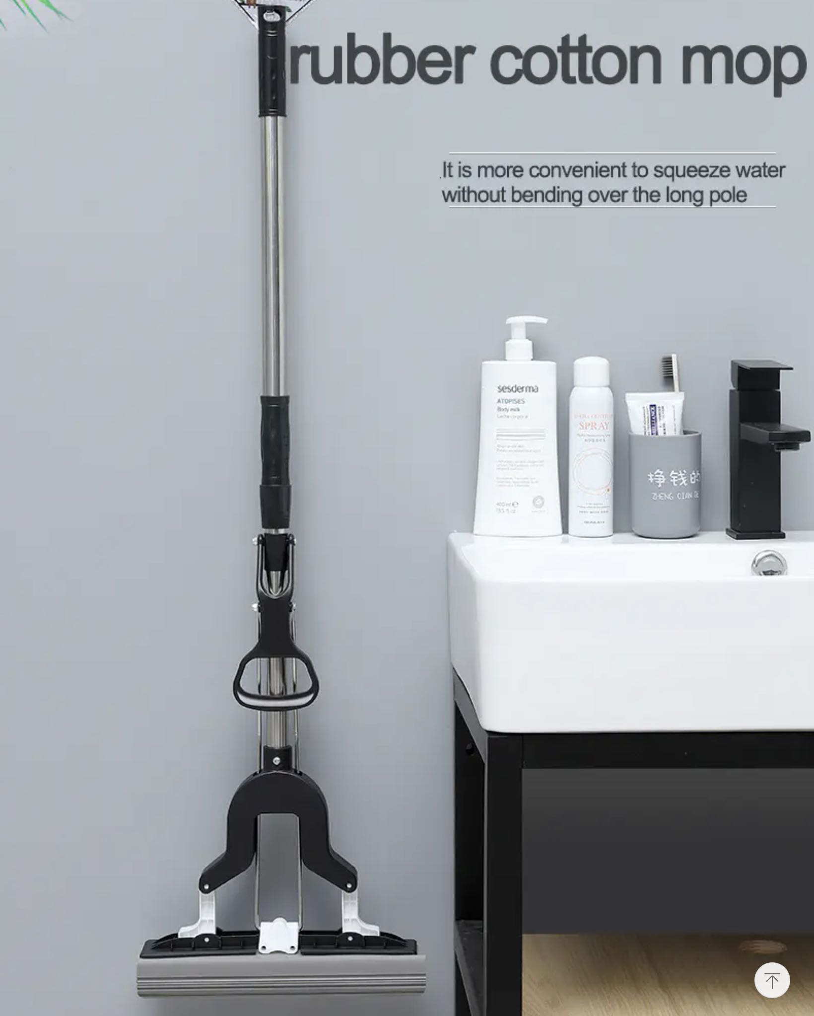 Retractable sponge mob, Furniture & Home Living, Cleaning & Homecare ...