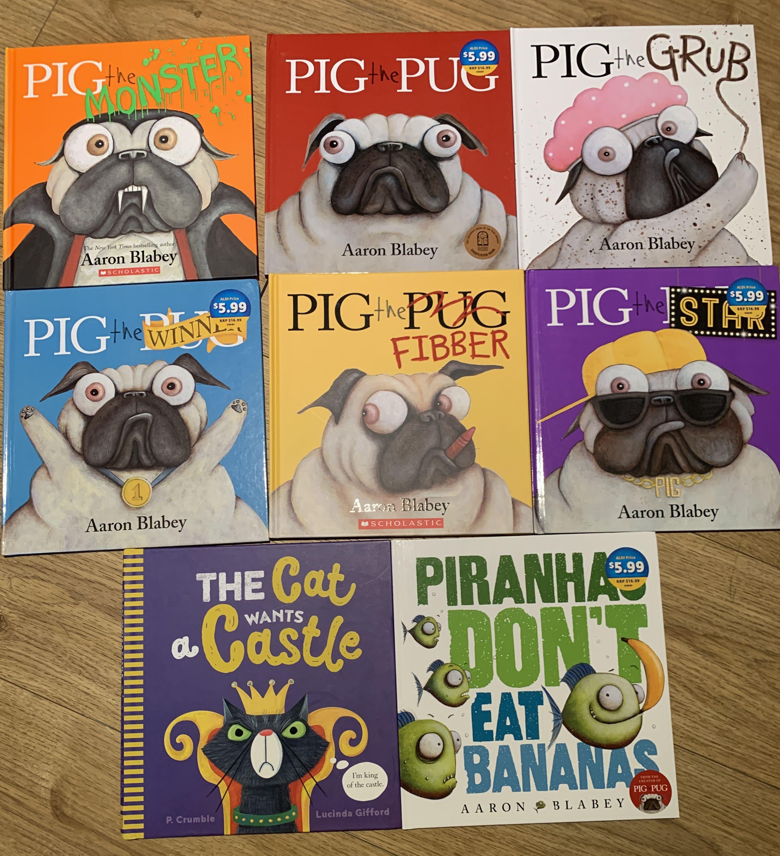 Scholastic Pig the Pug and others by Aaron Blabey, Hobbies & Toys ...