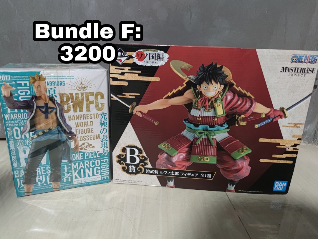 Set of Masterlise Expiece Luffy and BWFC Marco One piece Figure ...