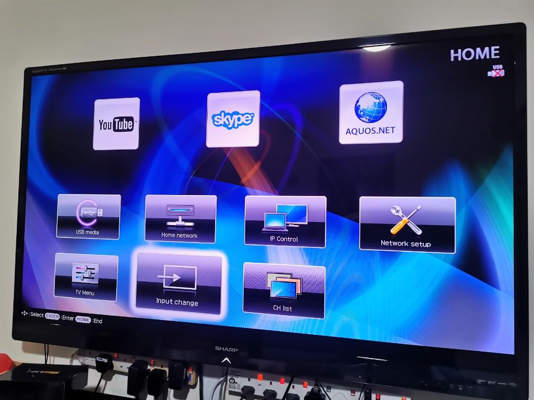 Sharp Aquos Quattron 3D 60' LCD TV, TV & Home Appliances, TV ...