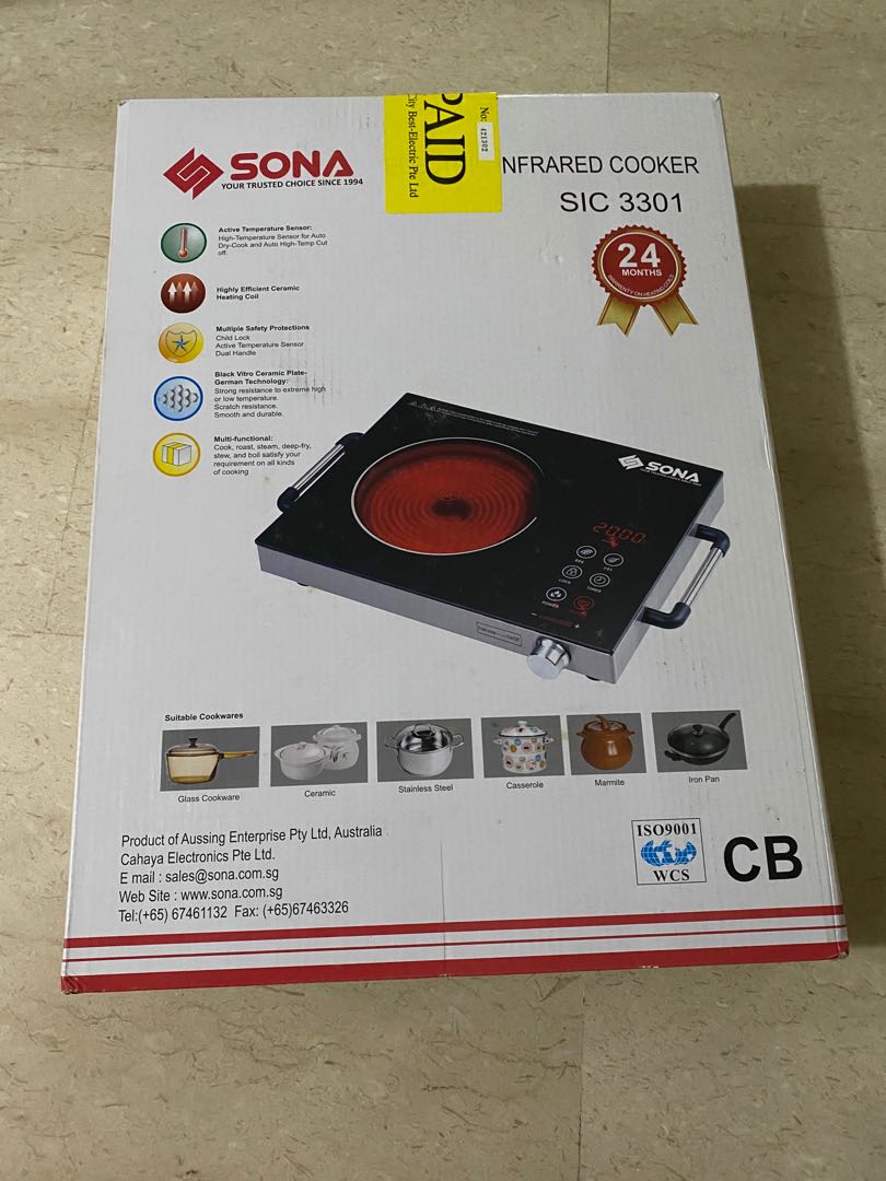 Sona Multi-Function Infrared Cooker, Furniture & Home Living ...
