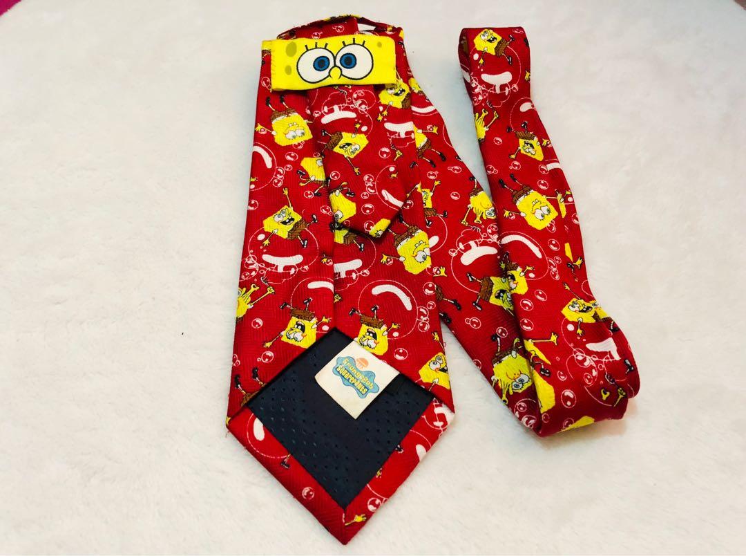 Spongebob necktie, Men's Fashion, Watches & Accessories, Ties on Carousell
