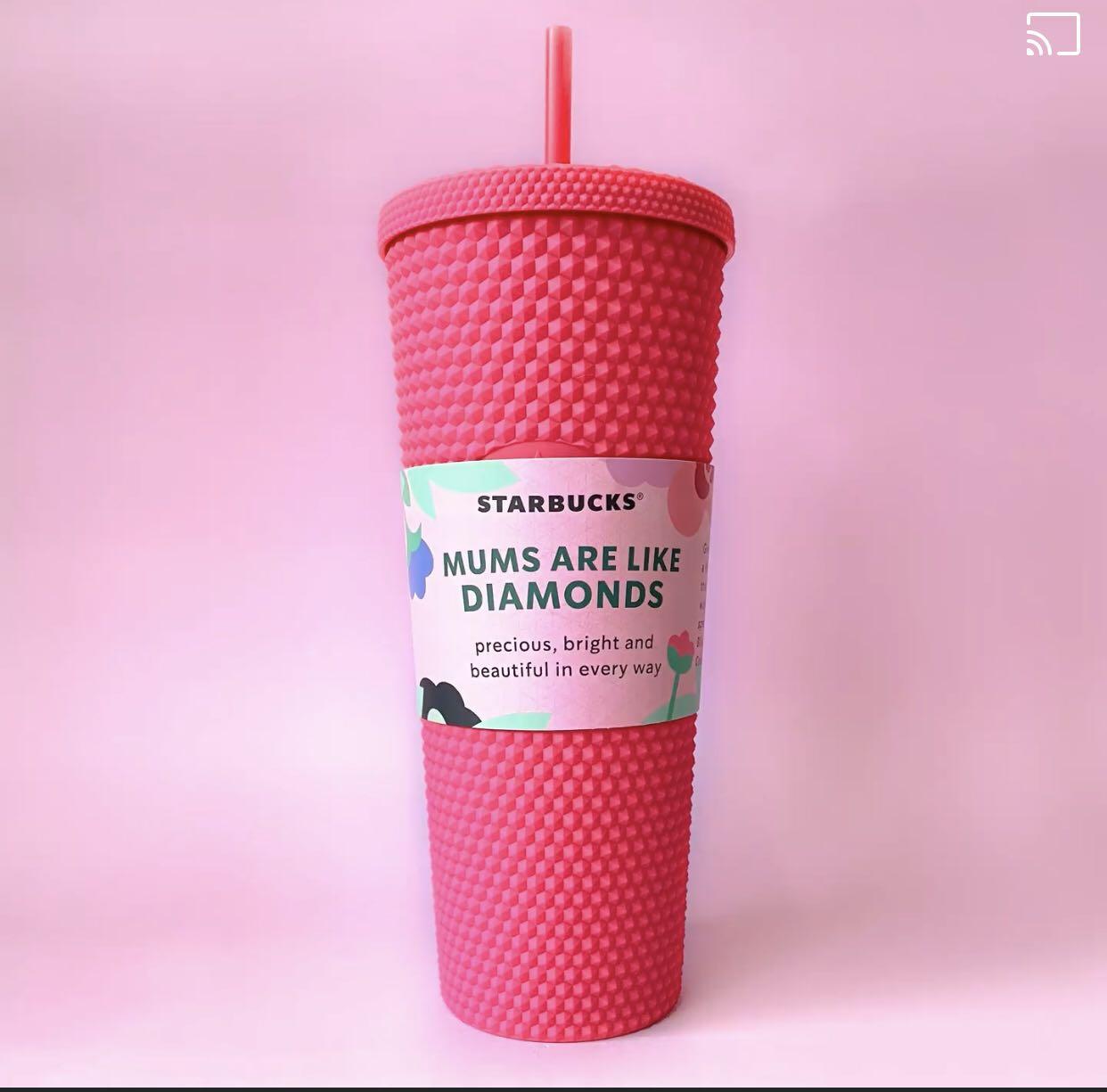 Starbucks Singapore Ruby Matte Pink Stunned Cold Cup, Furniture & Home ...