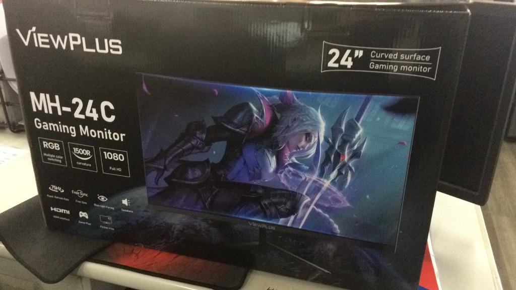 Viewplus NEW MODEL MH-24C 24inch Semi Curve 75Hz Monitor, Computers ...