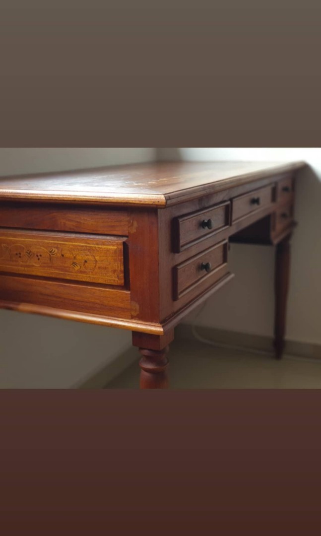 Vintage Study Table, Furniture & Home Living, Furniture, Tables & Sets ...