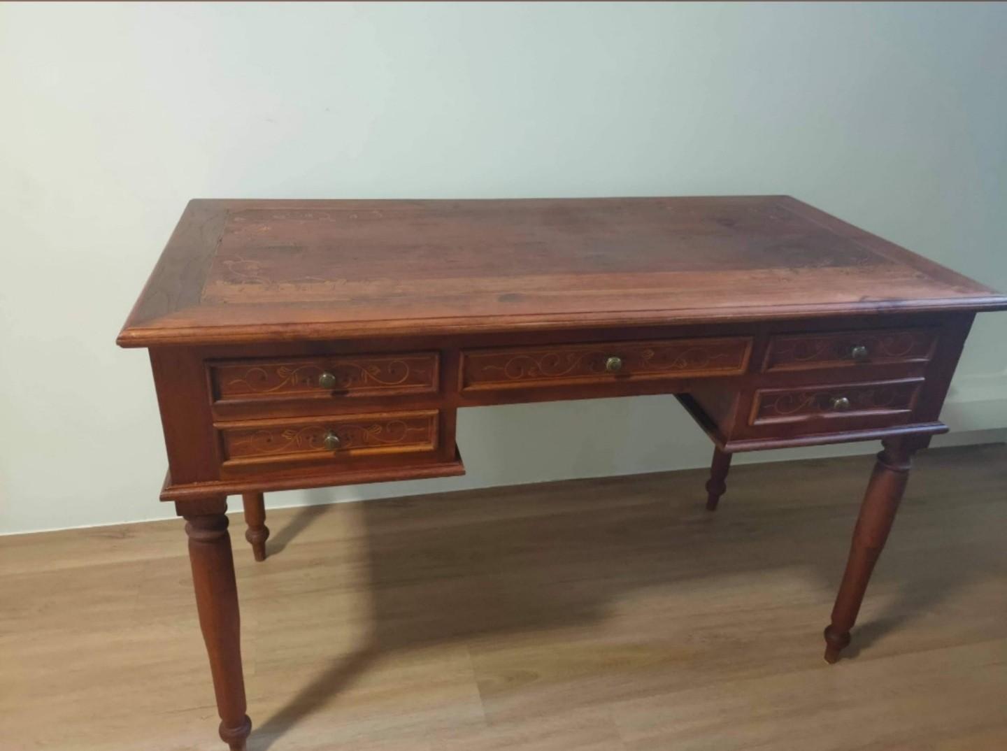 Vintage Study Table, Furniture & Home Living, Furniture, Tables & Sets ...
