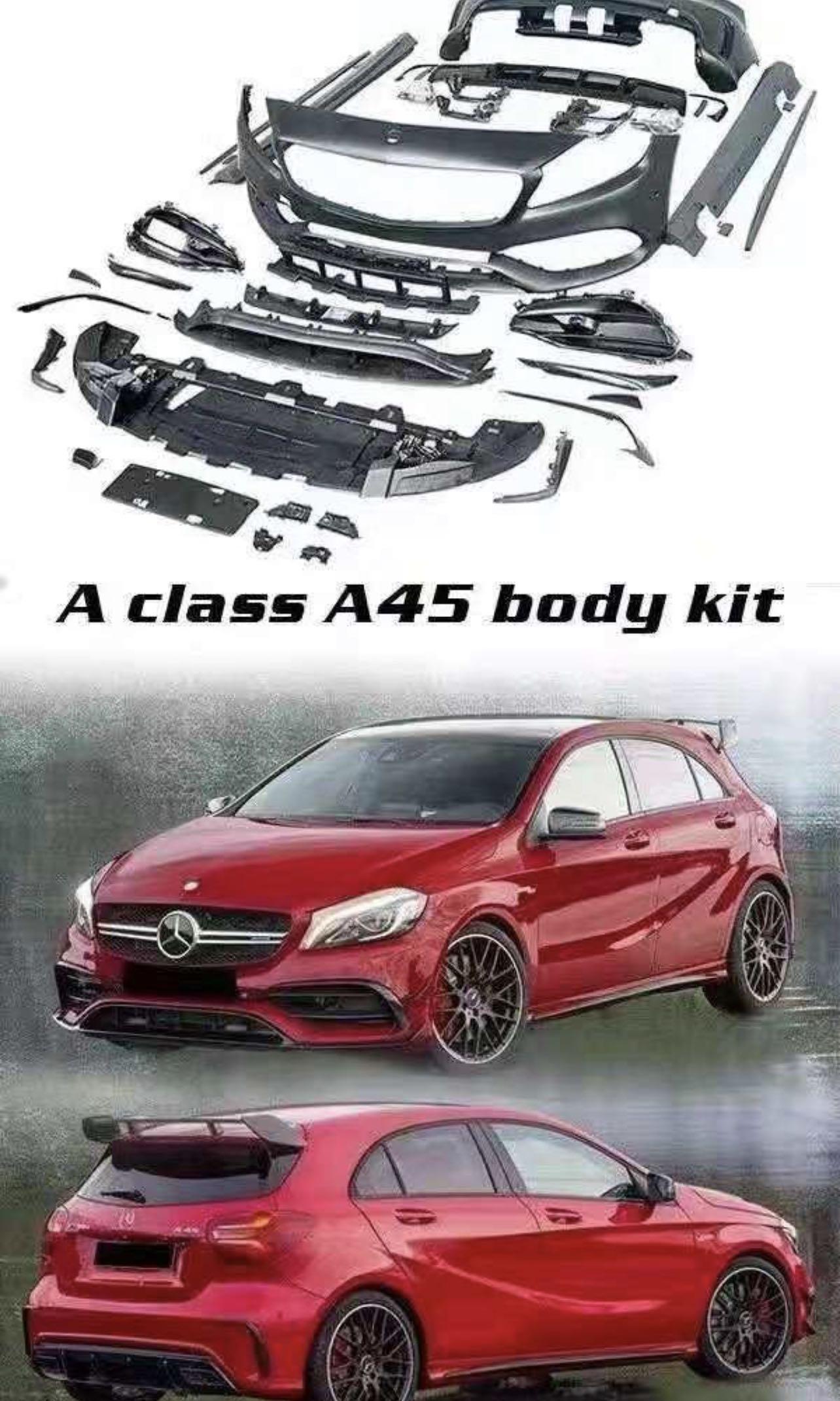 W176 FULL BODYKIT FRONT BUMPER LIP SIDE SKIRT REAR DIFFUSER SPOILER ...