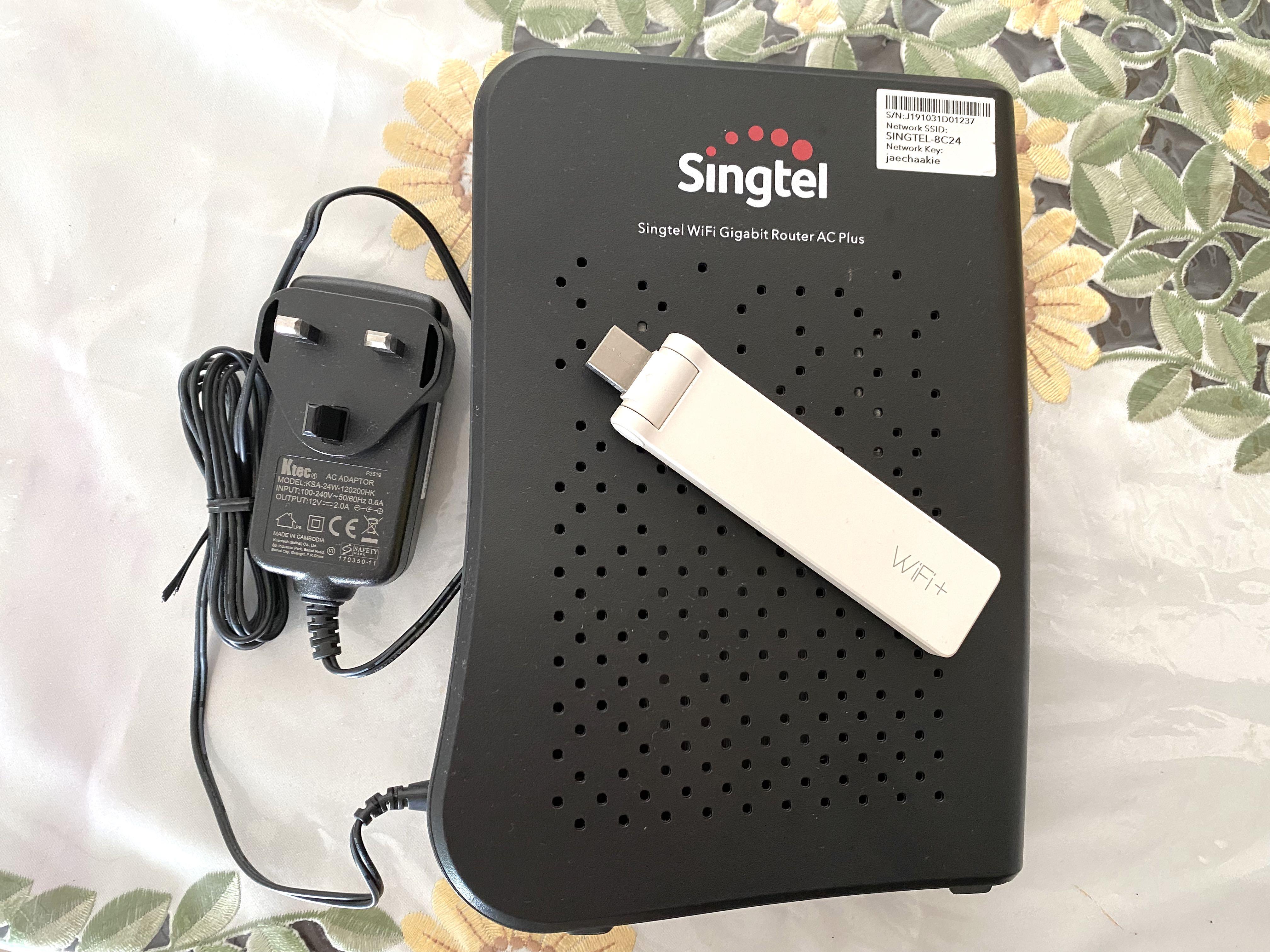 WiFi Gigabit Router AC Plus Singtel(free WiFi extender), Computers ...