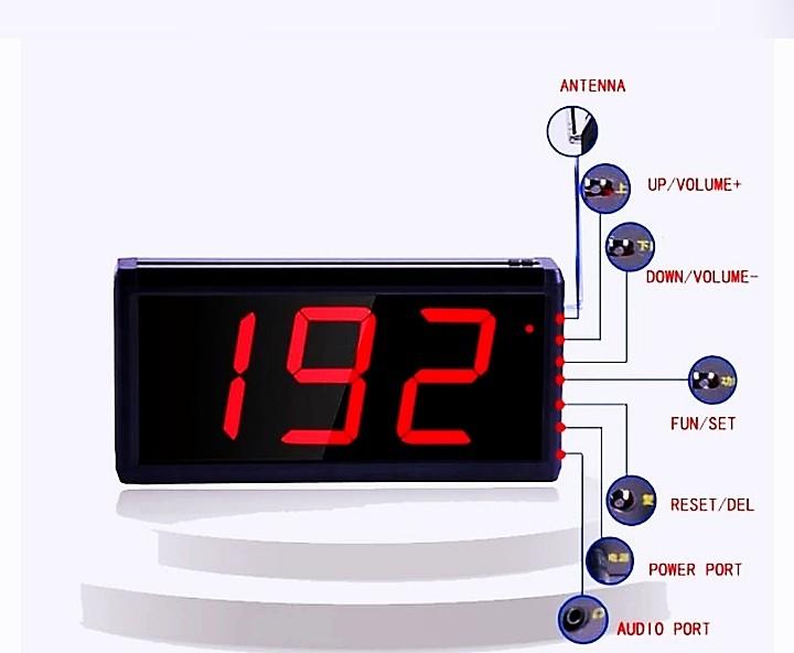 Wireless Calling Queue Number Display Hawker foodstall bubble tea, Computers & Tech, Office ...