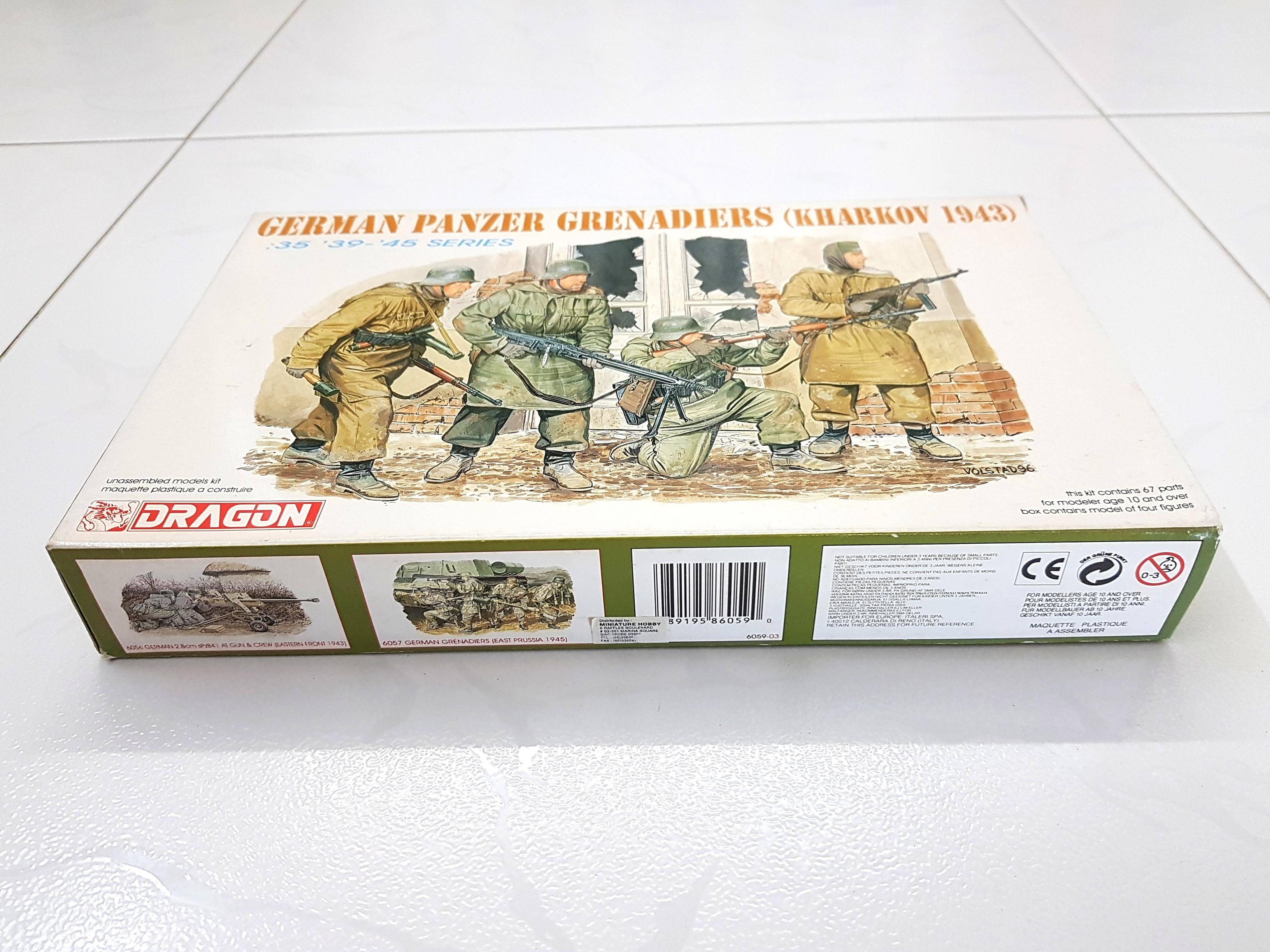 1/35 Dragon #6059, German Panzergrenadiers (Kharkov 1943) c/w 4 Figures ...