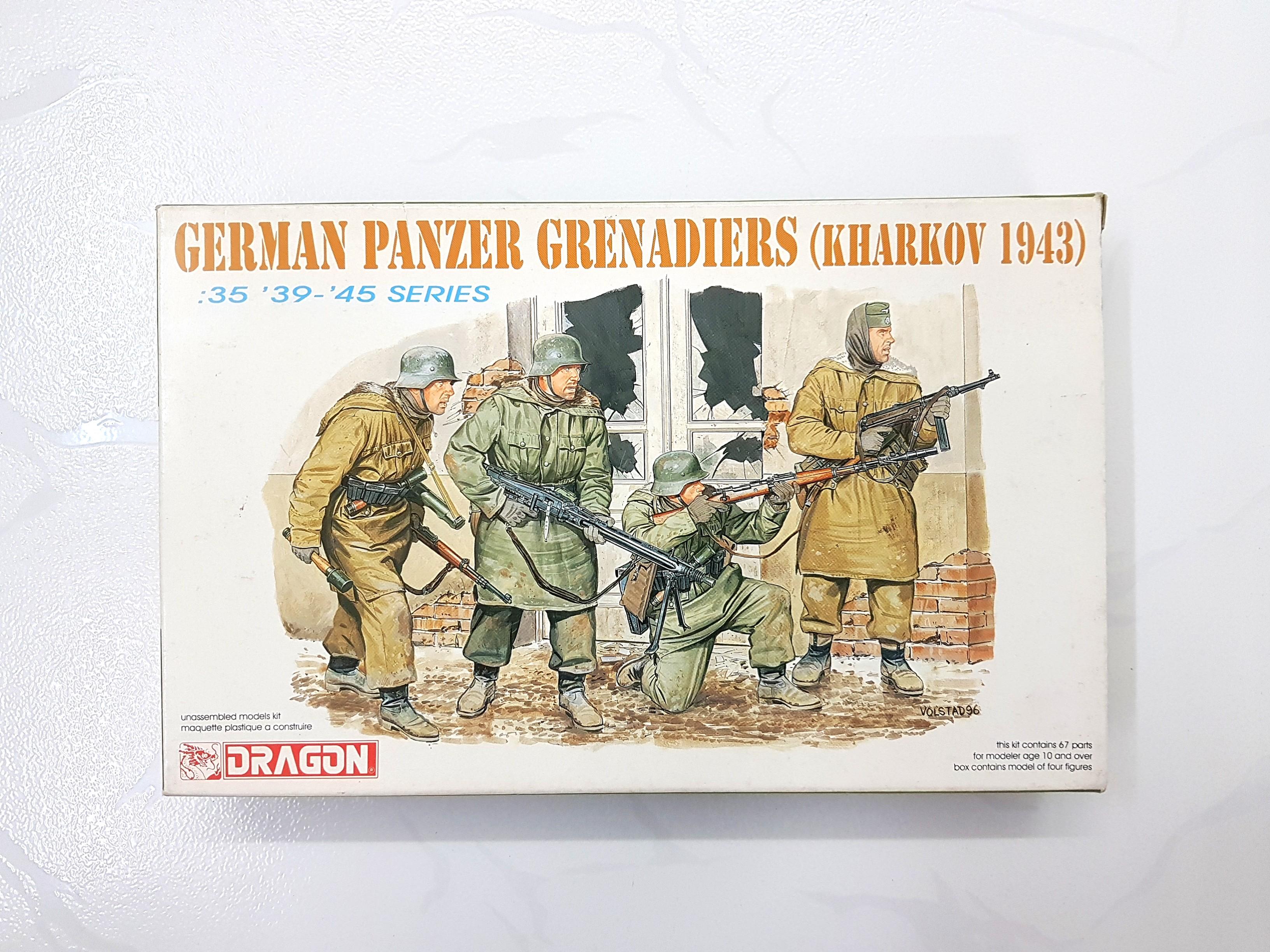 1/35 Dragon #6059, German Panzergrenadiers (Kharkov 1943) c/w 4 Figures ...