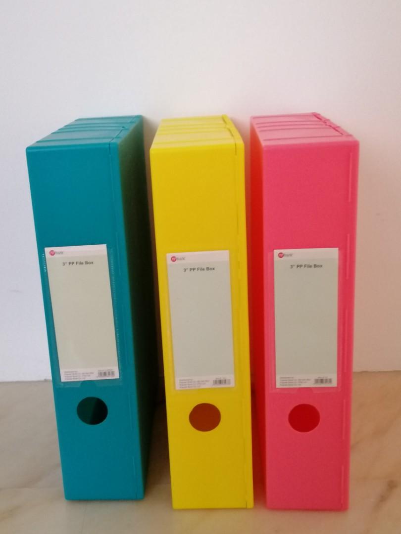 3 inch pp box file, Hobbies & Toys, Stationery & Craft, Stationery ...