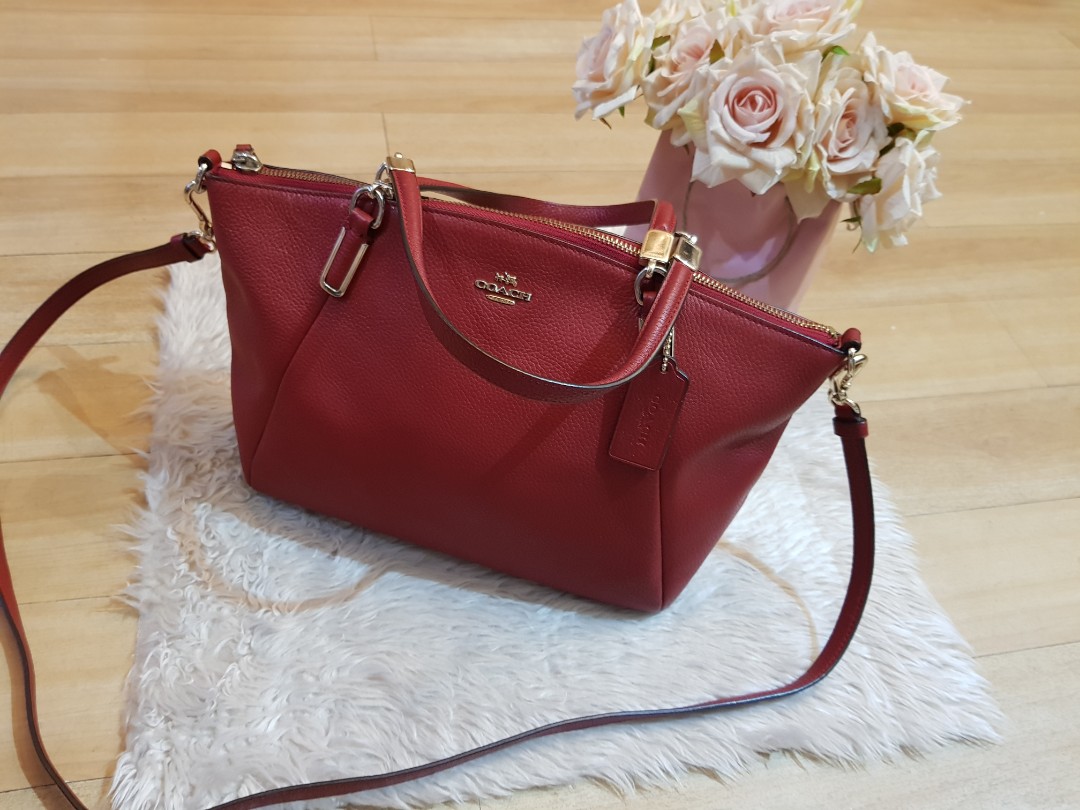 Authentic Coach Leather Two-way Bag, Luxury, Bags & Wallets on Carousell