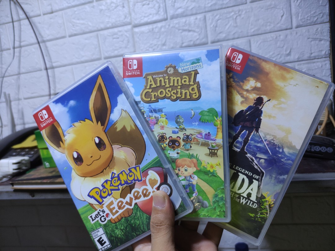BOTW, Pokémon Let's Go to and ACNH Bundle, Video Gaming, Video Game ...