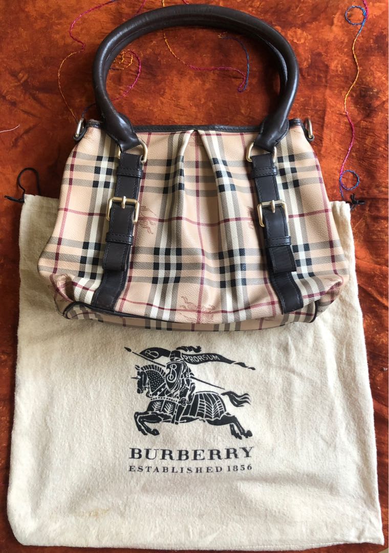 Burberry Northfield Check 2Way Bag, Luxury, Bags & Wallets on Carousell