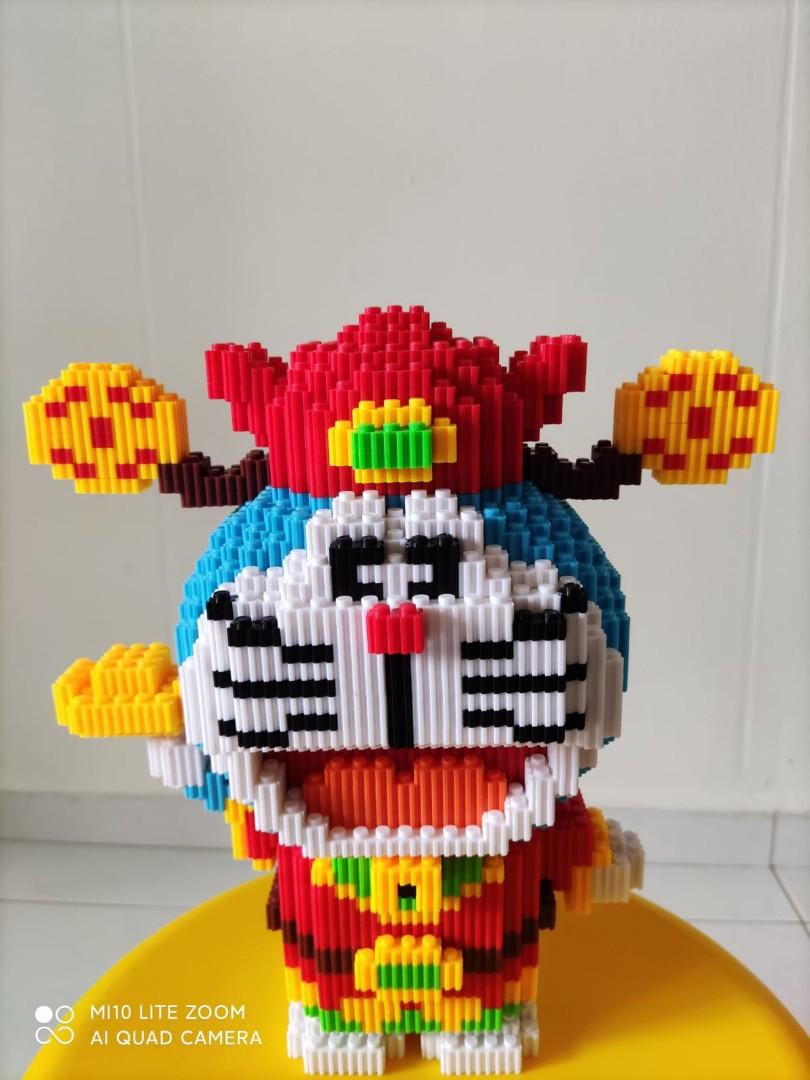Cai Shen Doraemon Block Figurine, Hobbies & Toys, Toys & Games on Carousell