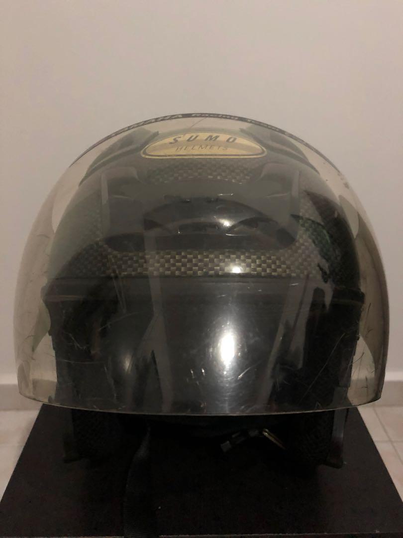 Carbon Fiber Sumo Helmet, Motorcycles, Motorcycle Apparel on Carousell