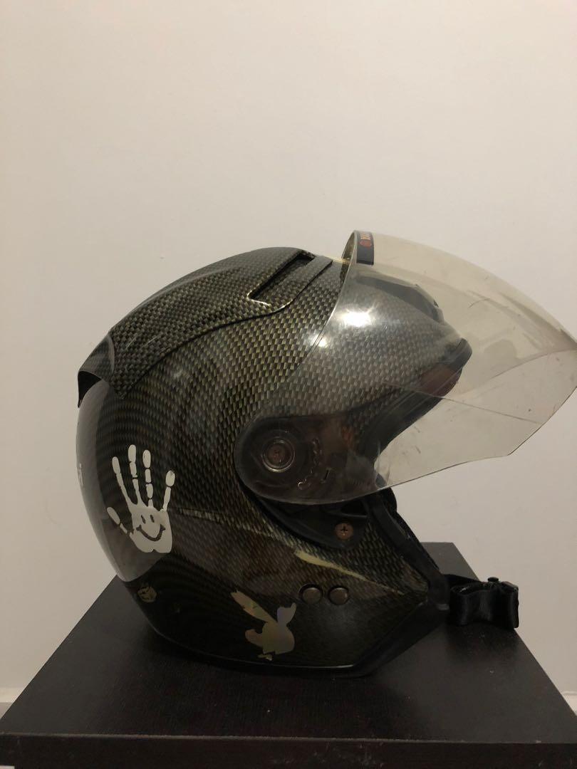 Carbon Fiber Sumo Helmet, Motorcycles, Motorcycle Apparel on Carousell
