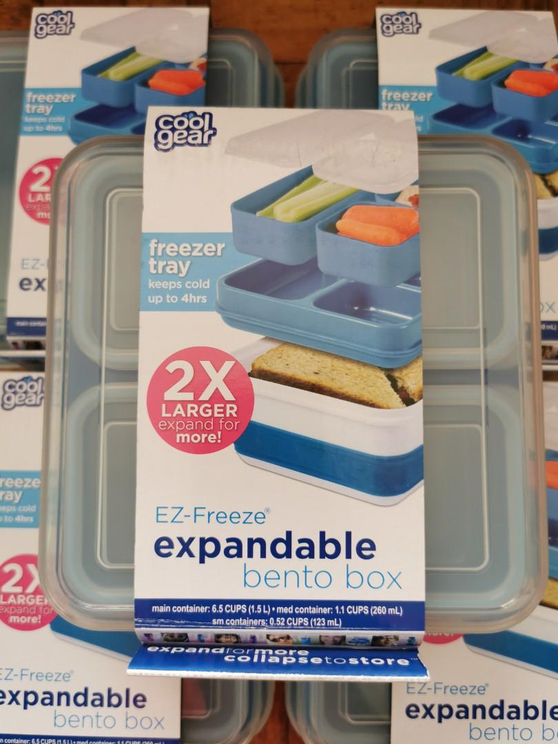 COOL GEAR EZ FREEZE EXPANDABLE (2x larger) BENTO BOX / tupperware ...
