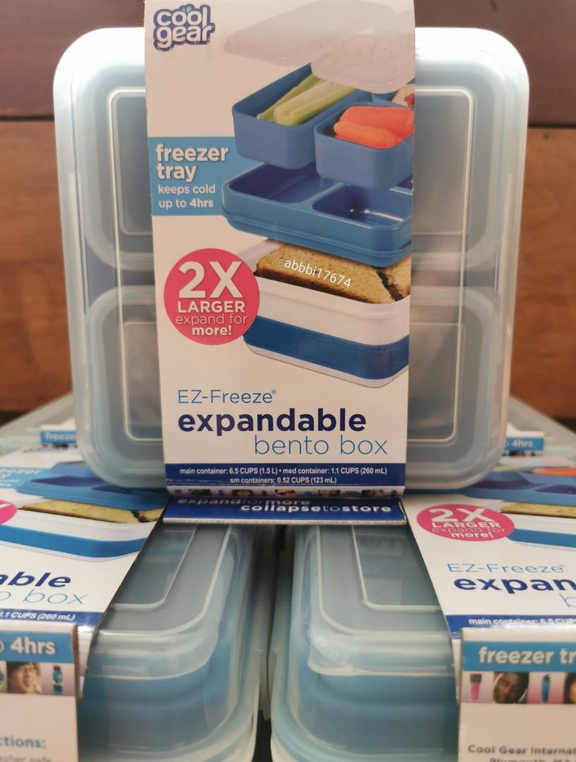 COOL GEAR EZ FREEZE EXPANDABLE (2x larger) BENTO BOX / tupperware ...