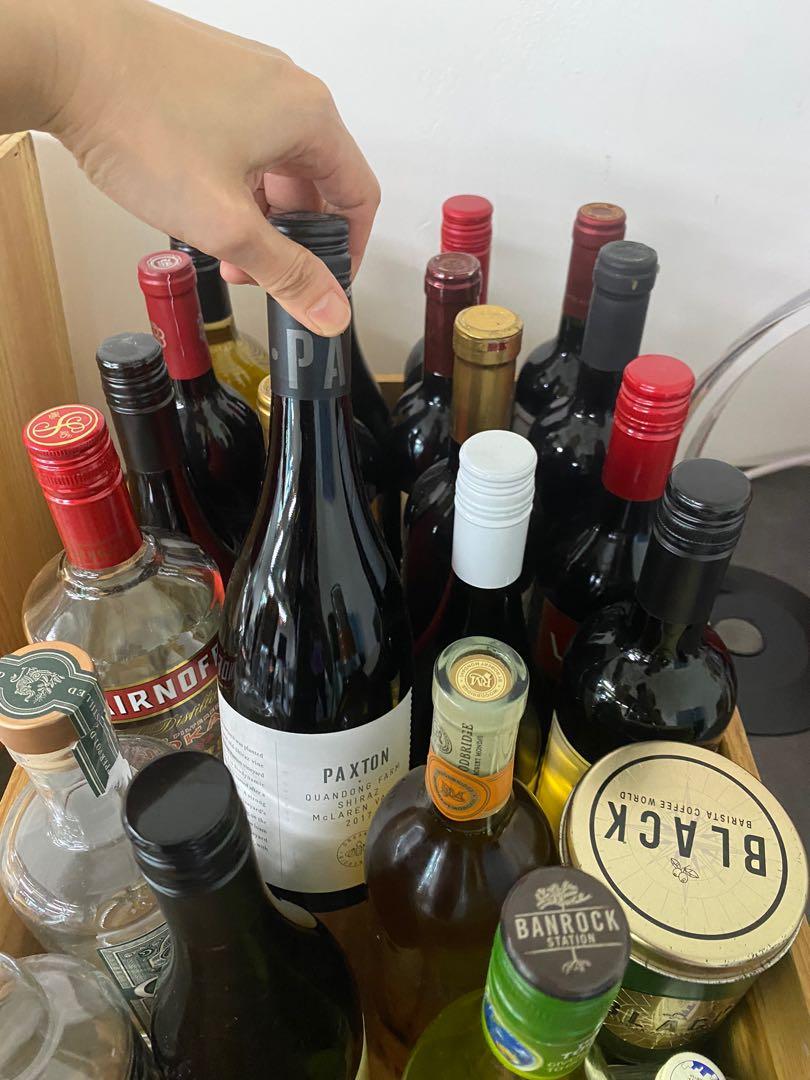 Crate of wine Colombo rum Smirnoff gin Aichi gin, Food & Drinks ...