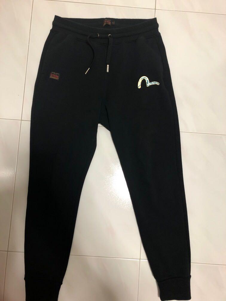 Evisu jogger pants, Men's Fashion, Bottoms, Joggers on Carousell