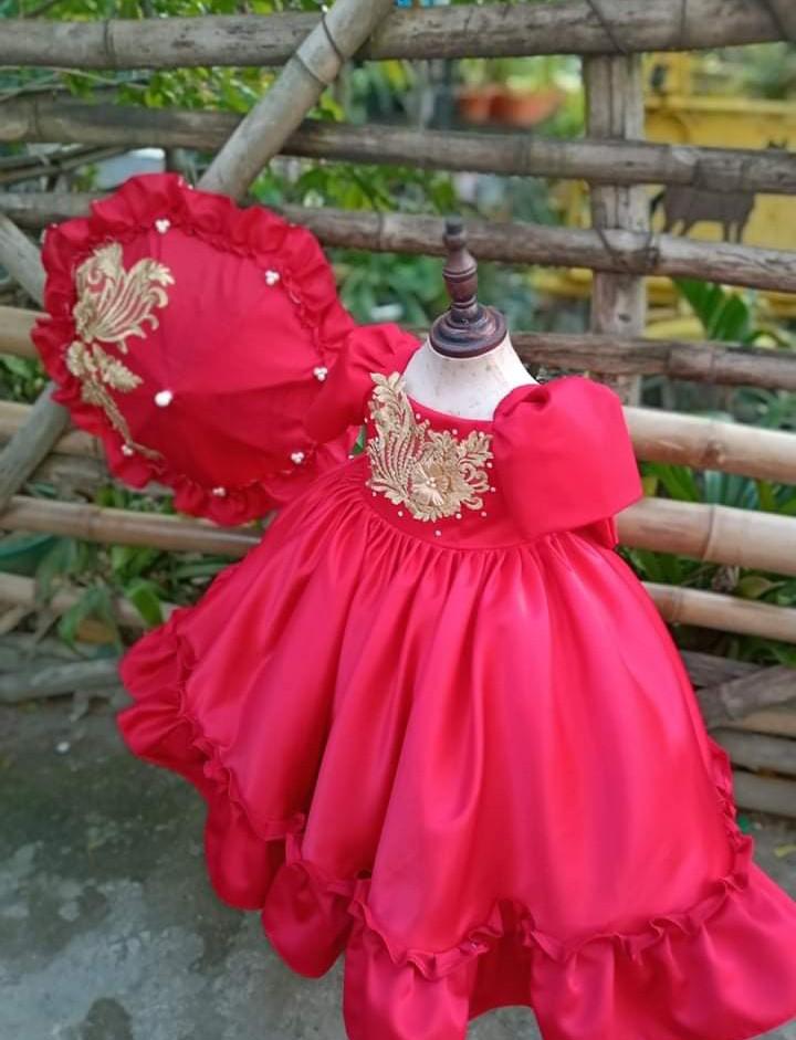 Filipiniana Baby Gown Set, Babies & Kids, Babies & Kids Fashion on ...