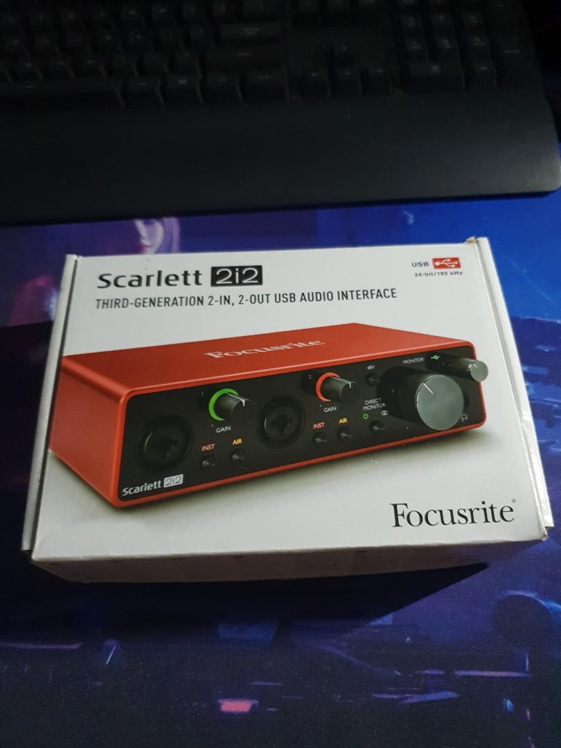 Focusrite Scarlett 2i2 third gen, Audio, Other Audio Equipment on Carousell