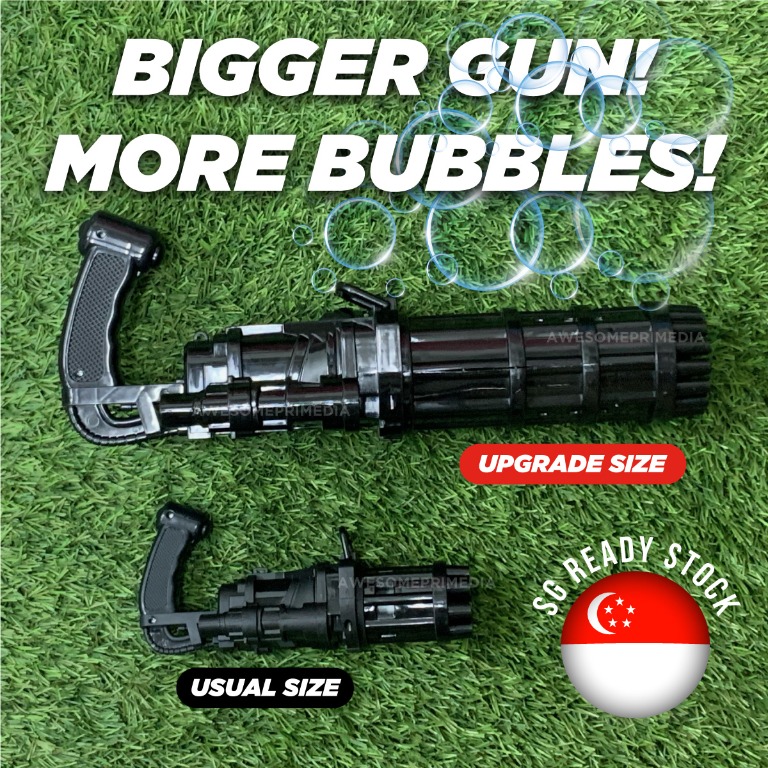 Giant Gatling Bubble Gun [SG READY STOCK], Hobbies & Toys, Toys & Games ...