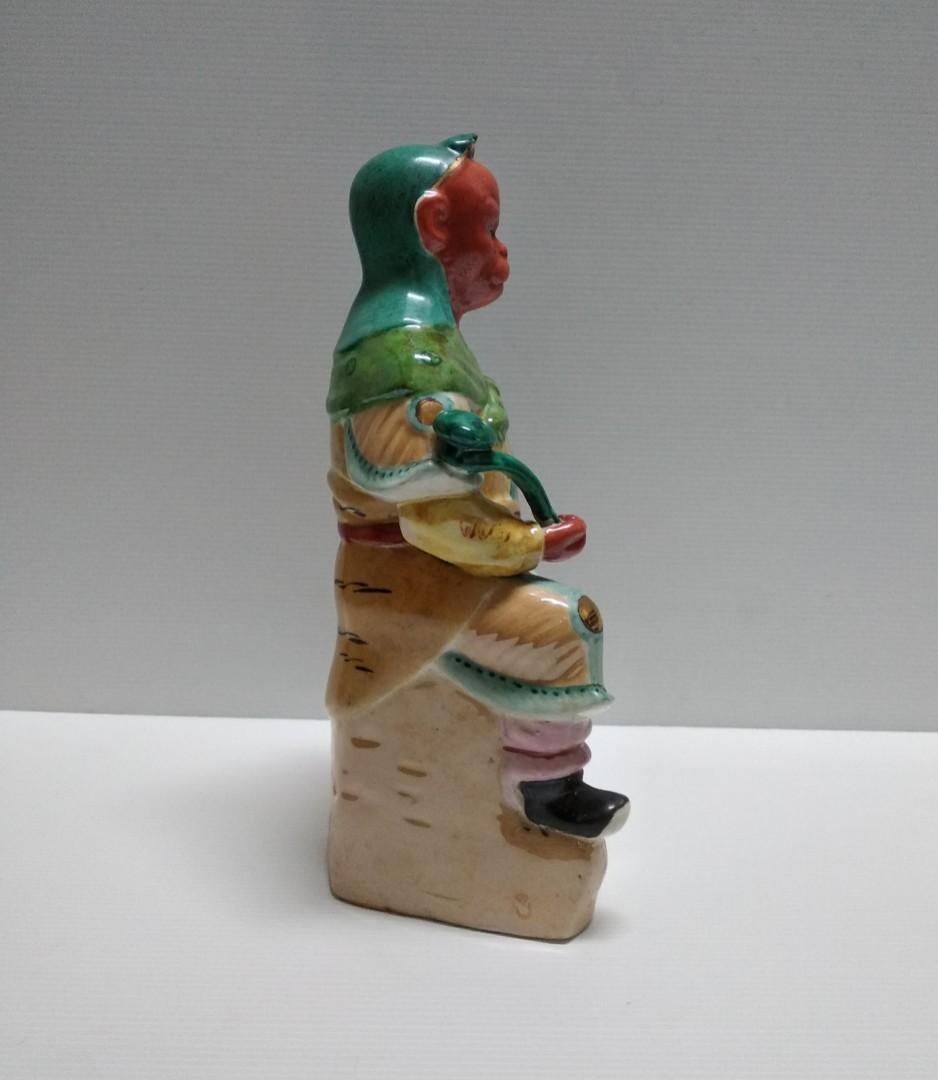 Hand Painted Porcelain Monkey King Sun Wukong Statue Figurine, Hobbies ...