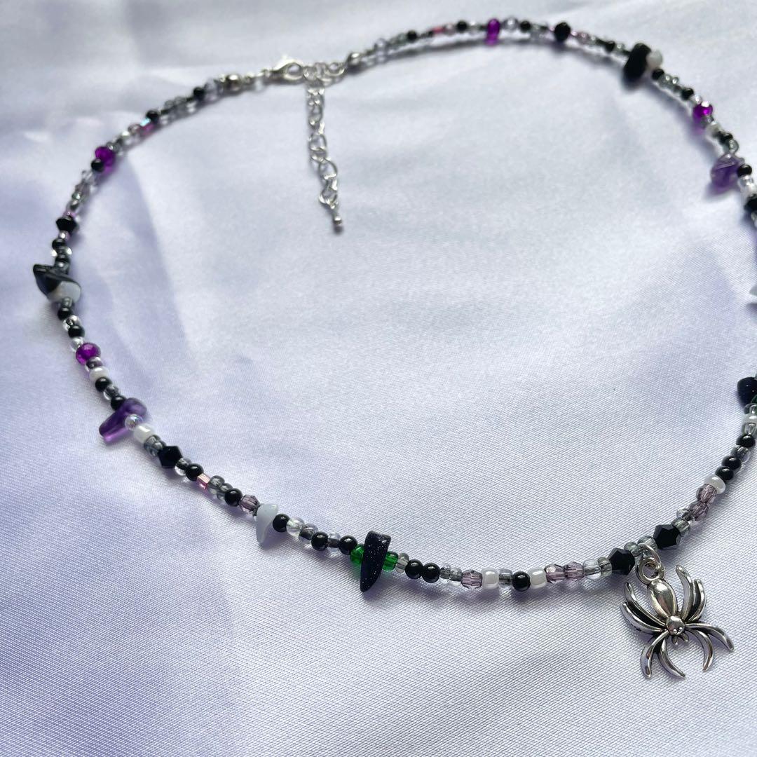 hxh inspired chrollo beaded necklace, Women's Fashion, Jewelry ...