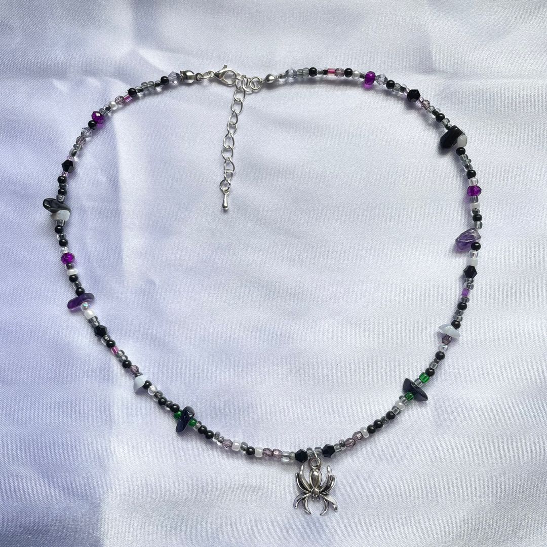 hxh inspired chrollo beaded necklace, Women's Fashion, Jewelry ...
