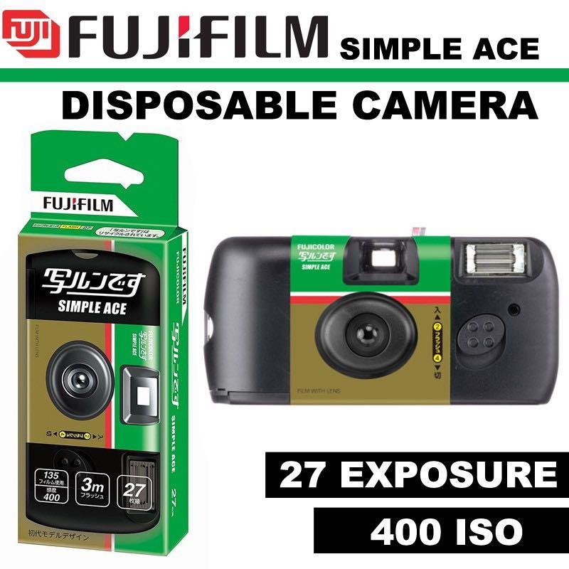 fujifilm disposable camera, Photography, Cameras on Carousell