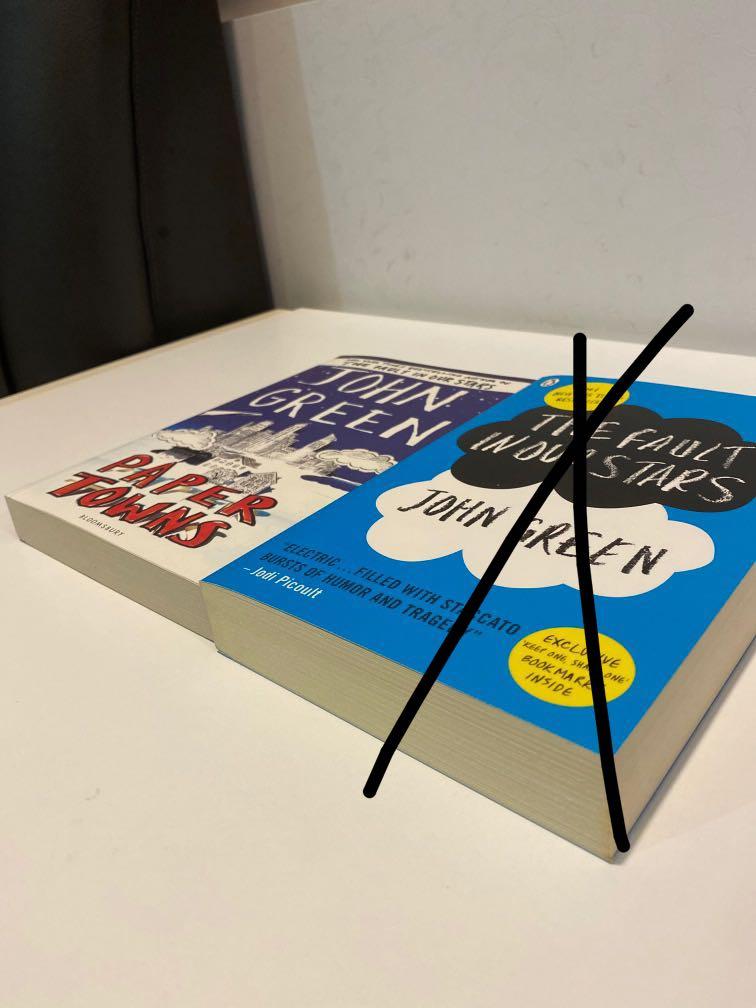 John Green Paper Towns and The Fault In Our Stars, Hobbies & Toys ...